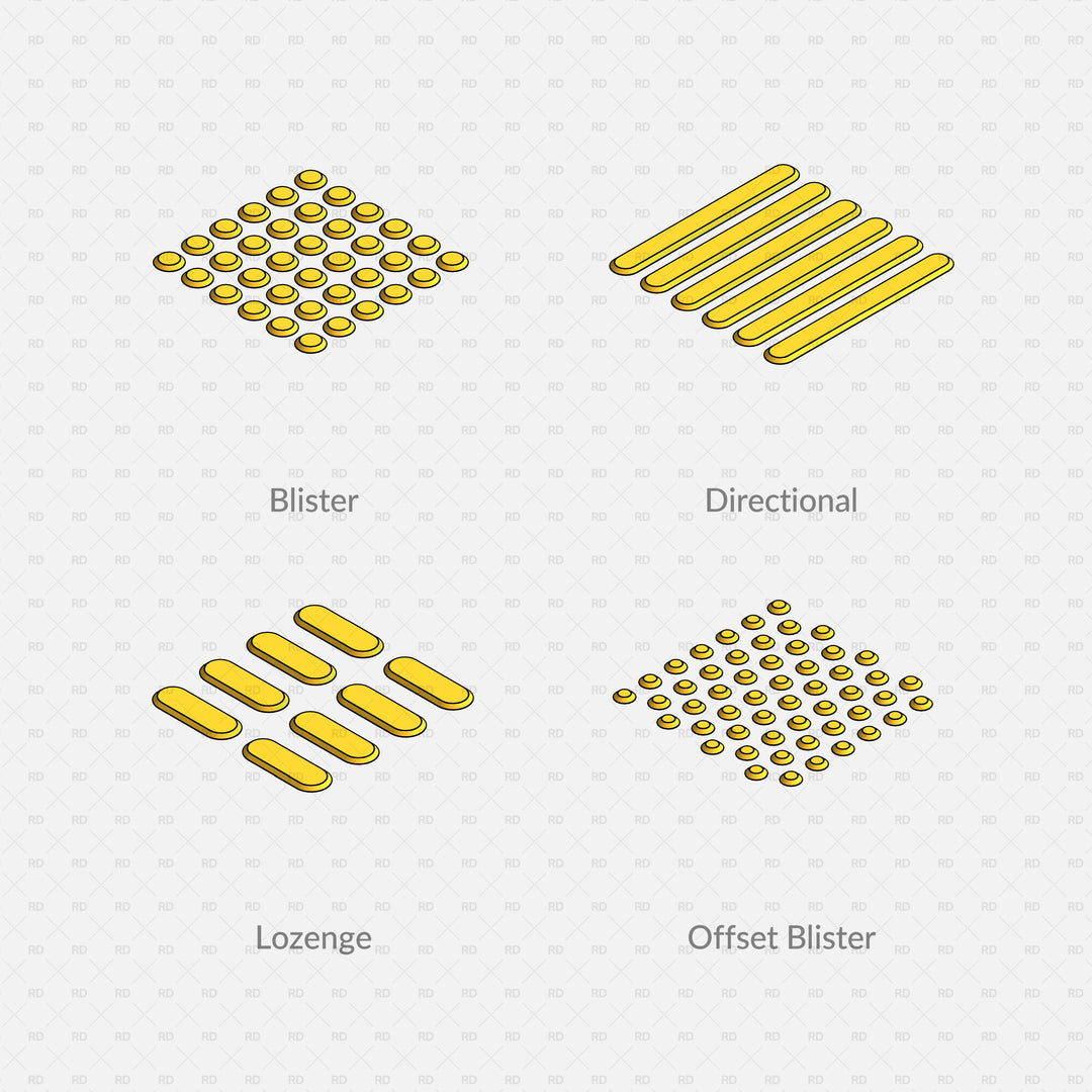 Tactile Paving Revit Family | Blister & Lozenge Tiles