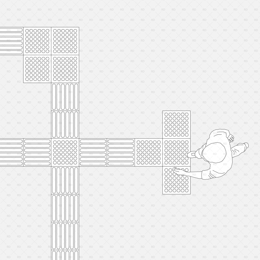 Tactile Paving Revit Family | Blister & Lozenge Tiles