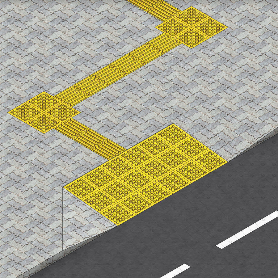 Tactile Paving Revit Family | Blister & Lozenge Tiles