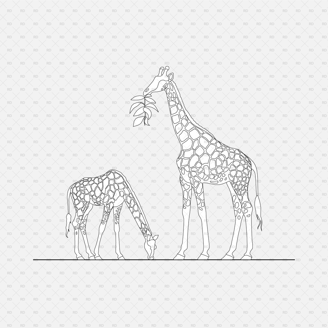 Download Revit 2D Animals | Big Zoo Animals for Revit | RD Studio