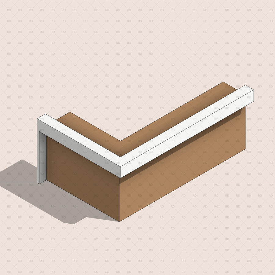 Download Parametric Revit Families - Reception Desks | Revit Dynamo