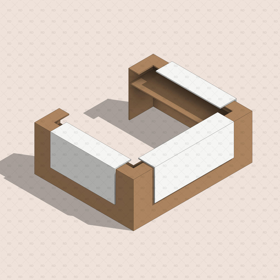 Download Parametric Revit Families - Reception Desks | Revit Dynamo