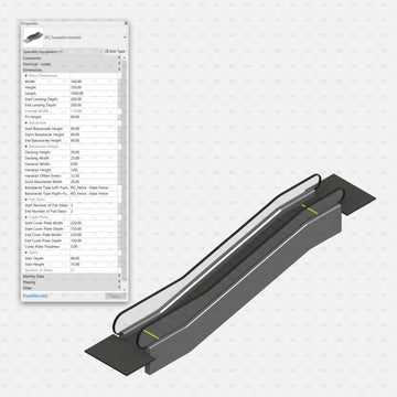 Download Escalator and Travelator Revit Families | RD Studio