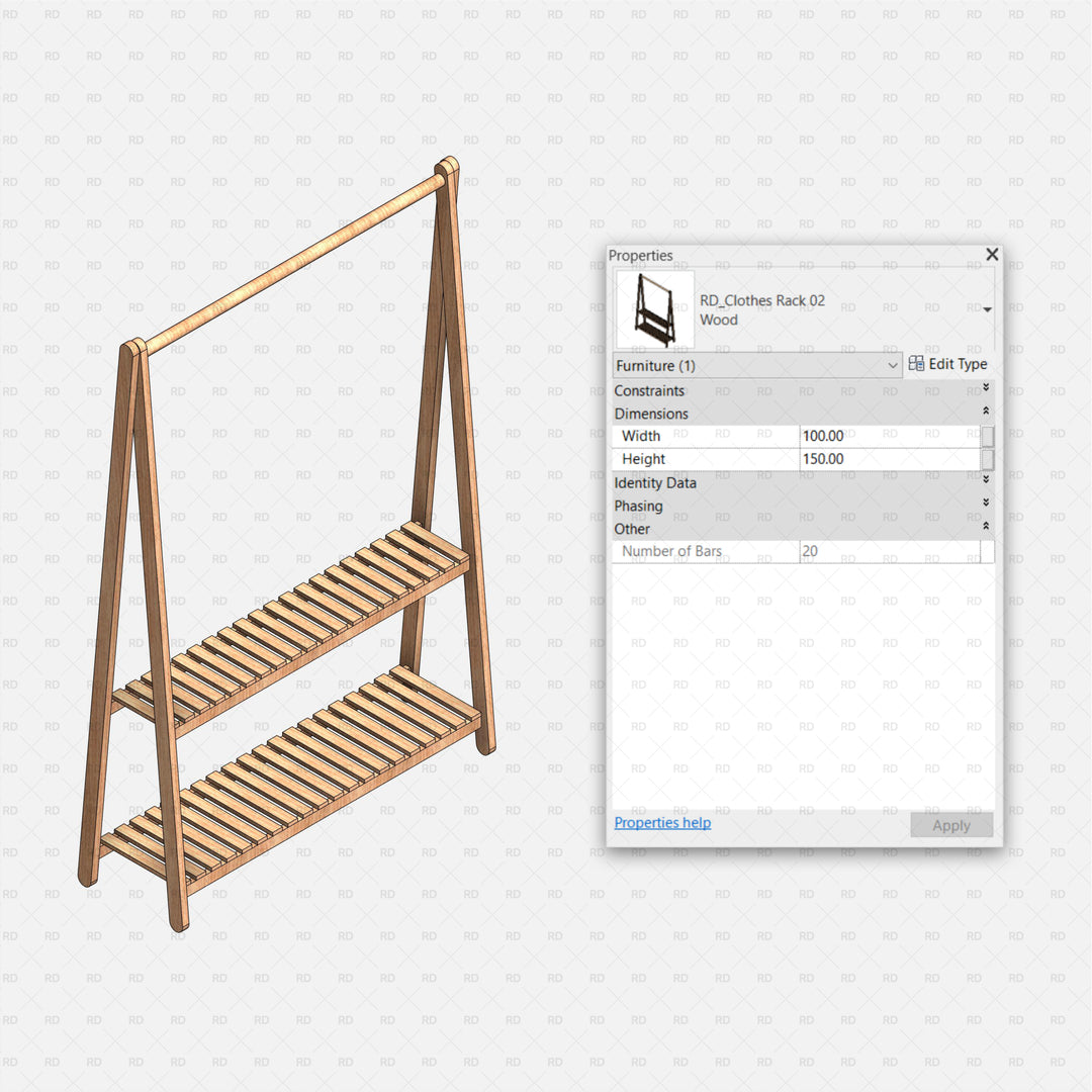 Download Entryway and Hallway Furniture Revit Families | RD Studio
