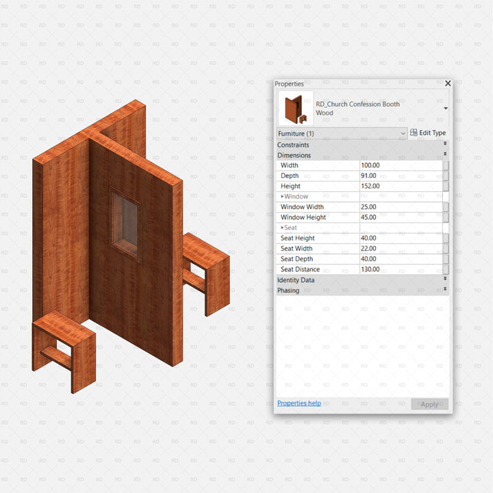 Download Revit Church Furniture | RD Studio