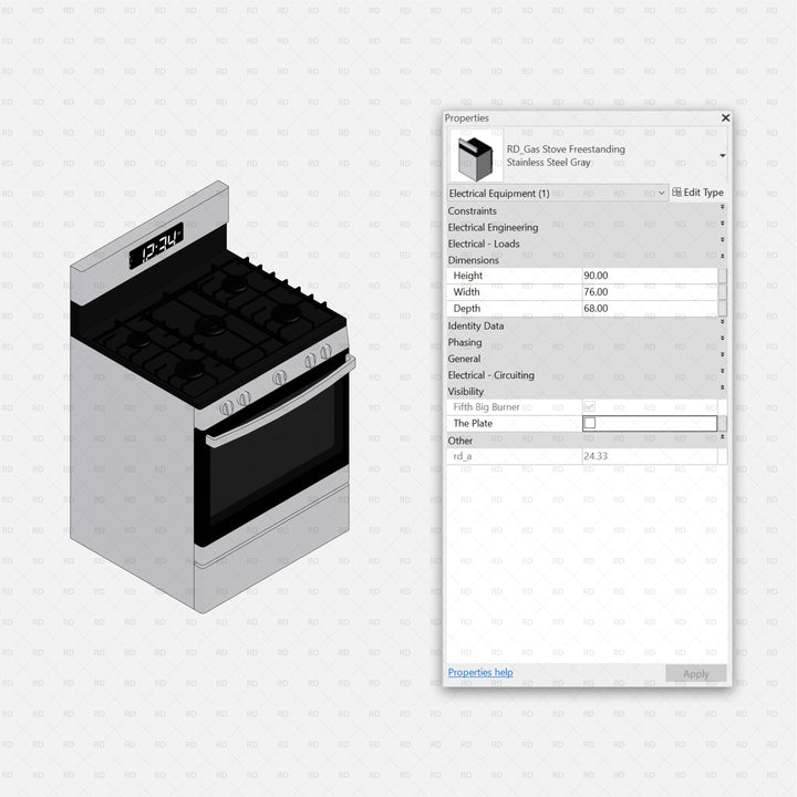 Revit Kitchen Appliances Families | RD Studio