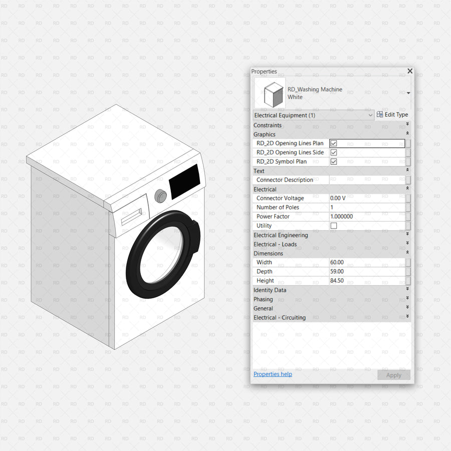 Download 125 House Appliances Families for Revit | RD Studio