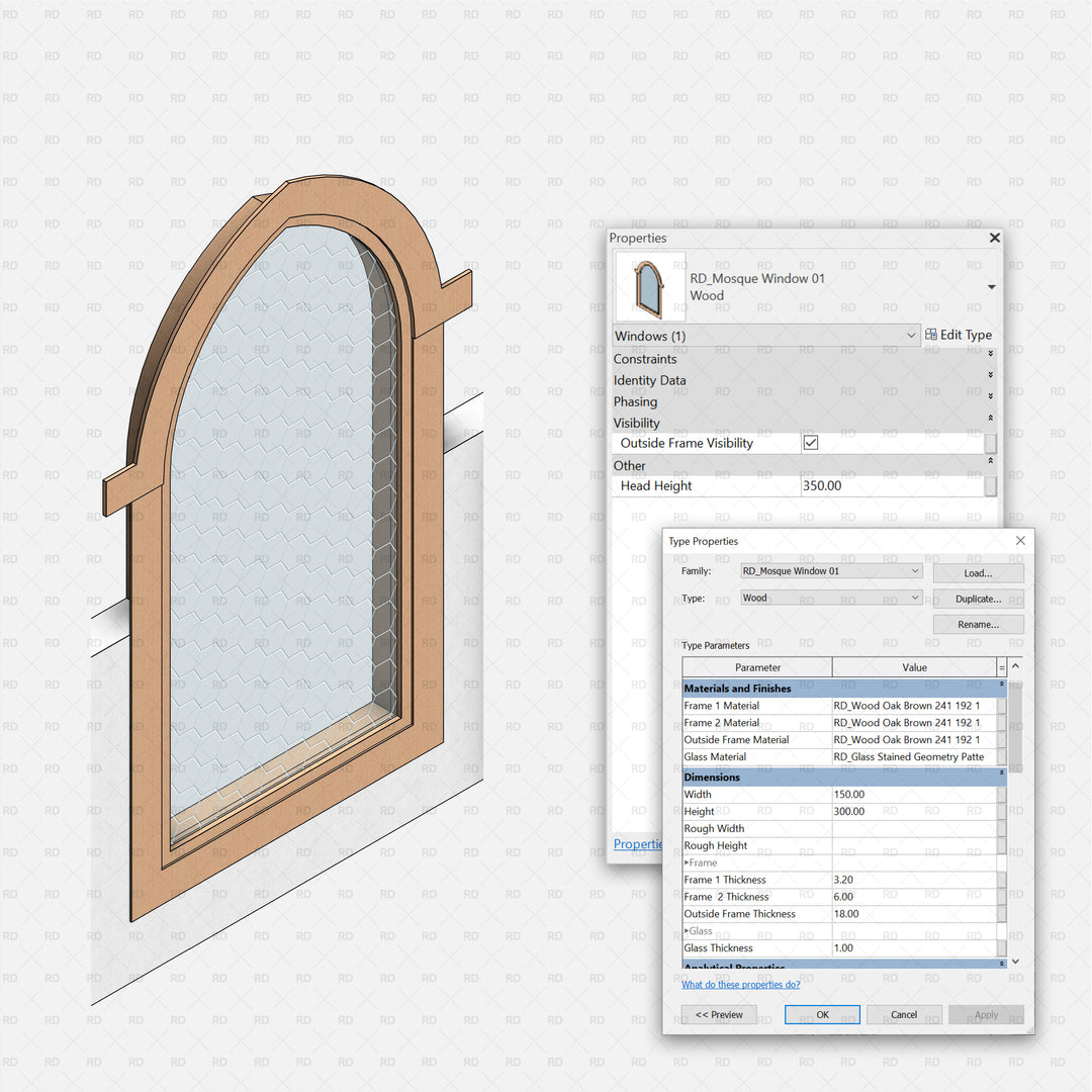 Download Mosque Furniture Revit Families | RD Studio