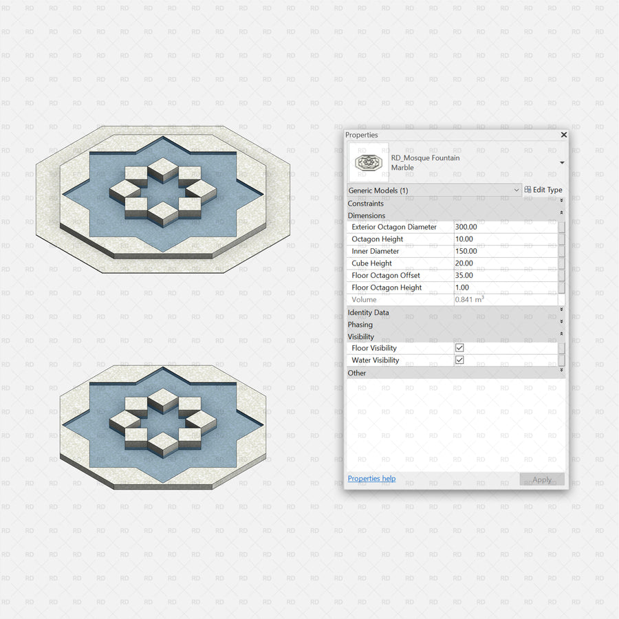 Download Mosque Furniture Revit Families | RD Studio