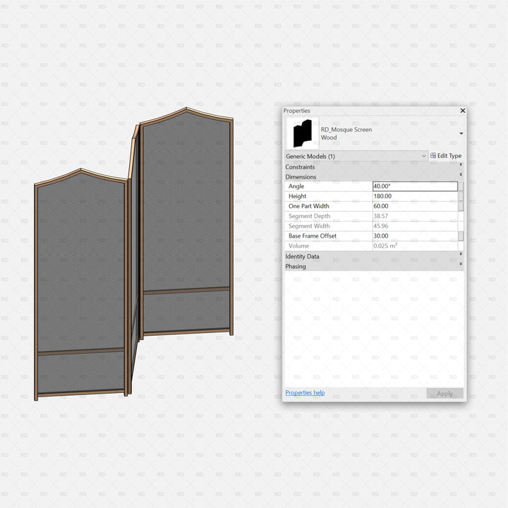 Download Mosque Furniture Revit Families | RD Studio