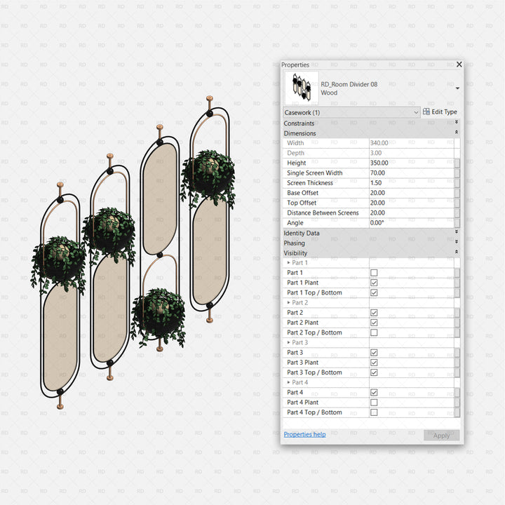 Download Free Revit Partition Wall Family | RD Studio