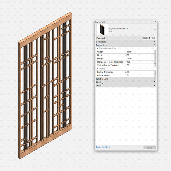 Download Free Revit Partition Wall Family | RD Studio
