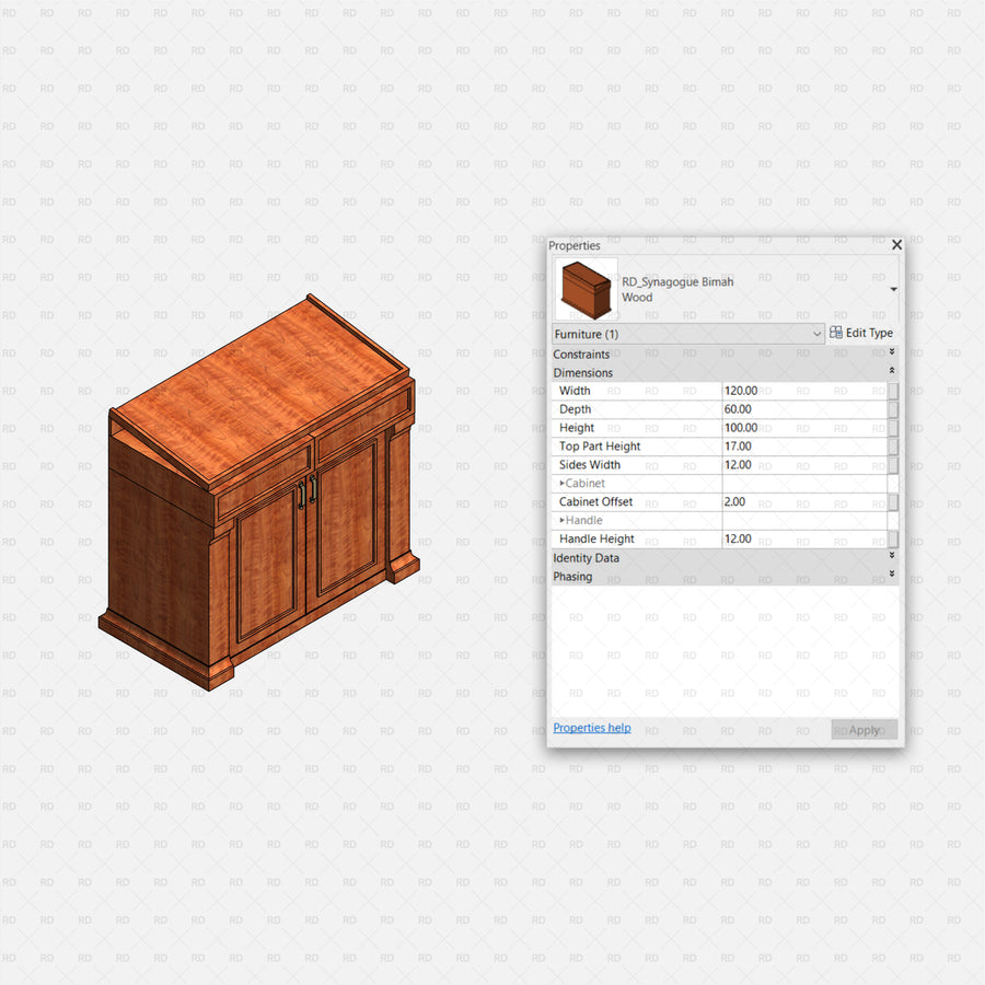 Download Revit Synagogue Furniture - Revit Families