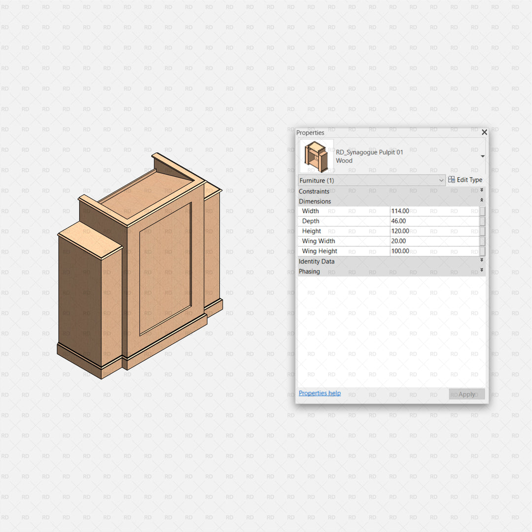 Download Revit Synagogue Furniture - Revit Families