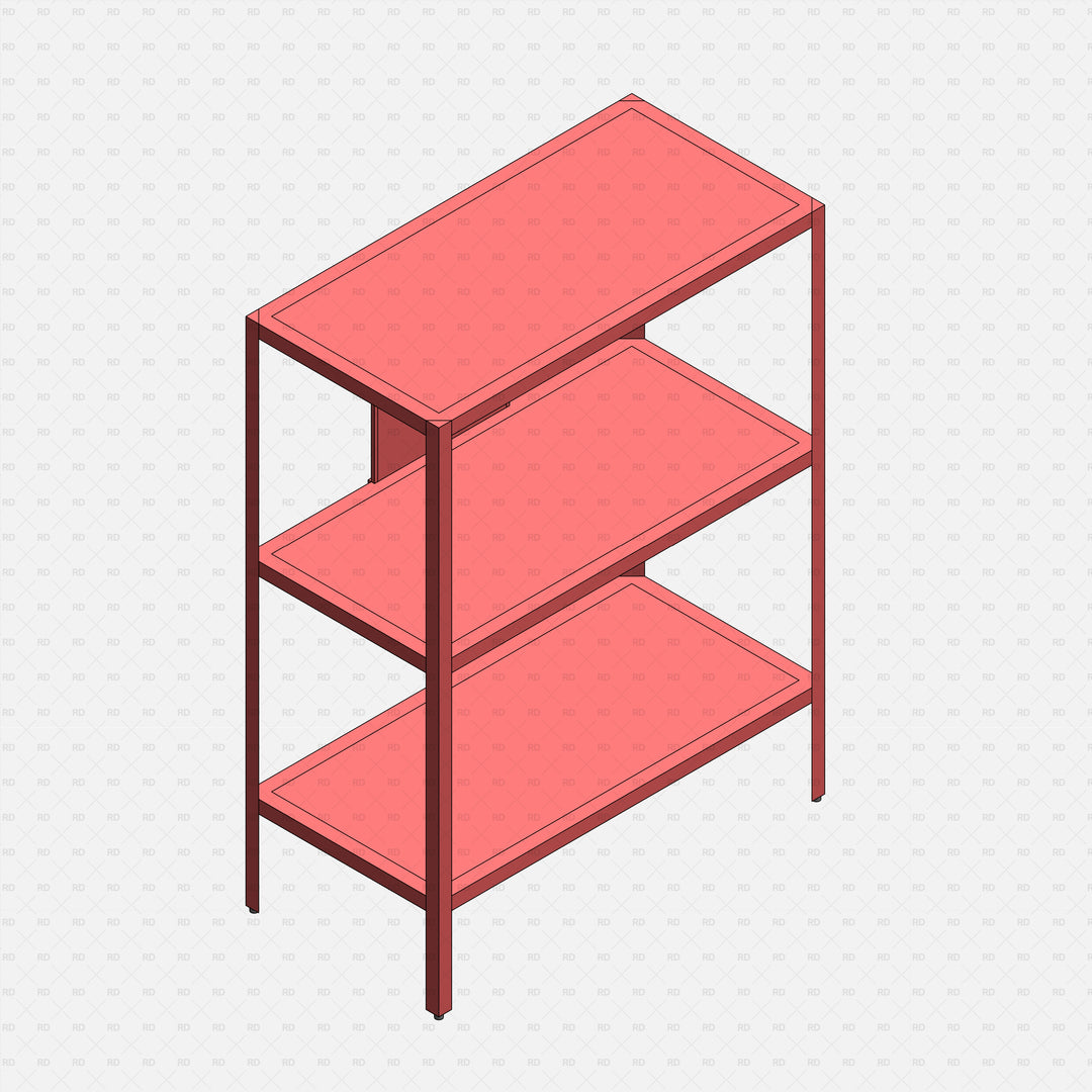 Download FREE IKEA Revit Families | IKEA BAGGEBO Shelving unit | RD Studio