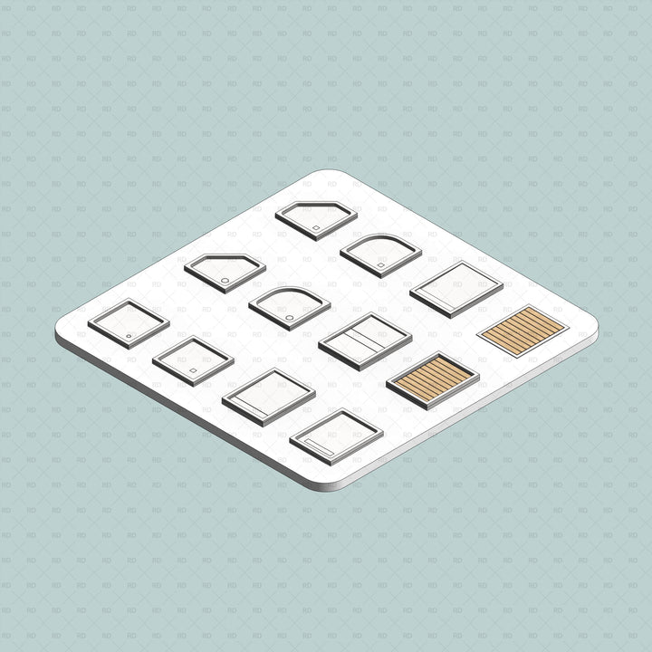 Download Revit Shower Tray / Base Families - RD Studio