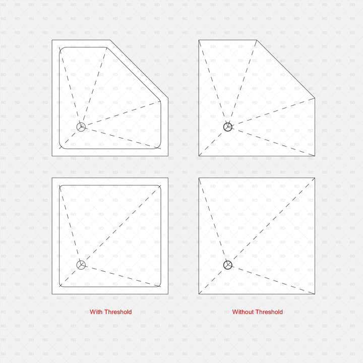 Download Revit Shower Tray / Base Families - RD Studio