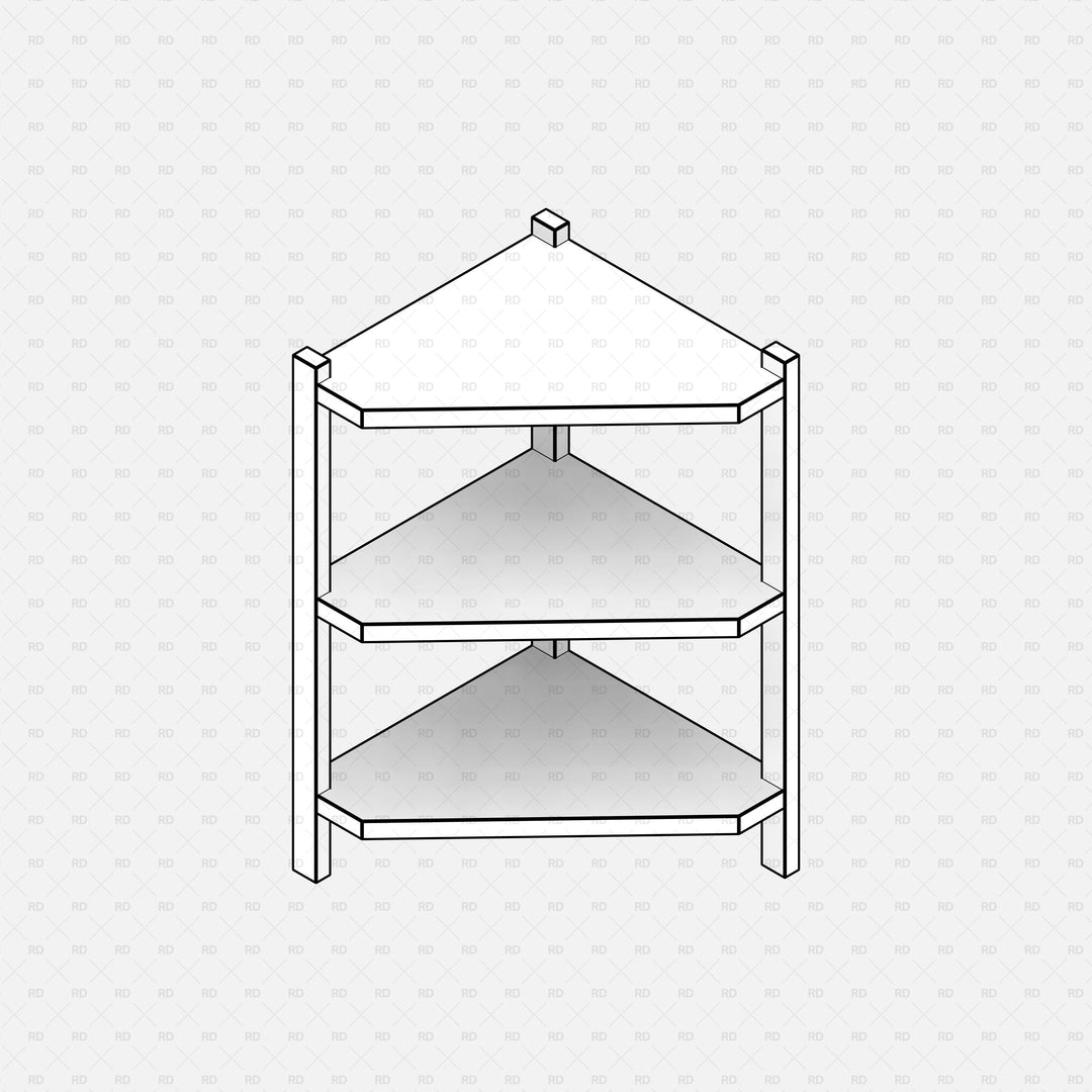 Revit IKEA RÅGRUND Corner Shelf | Free Revit Corner Shelf