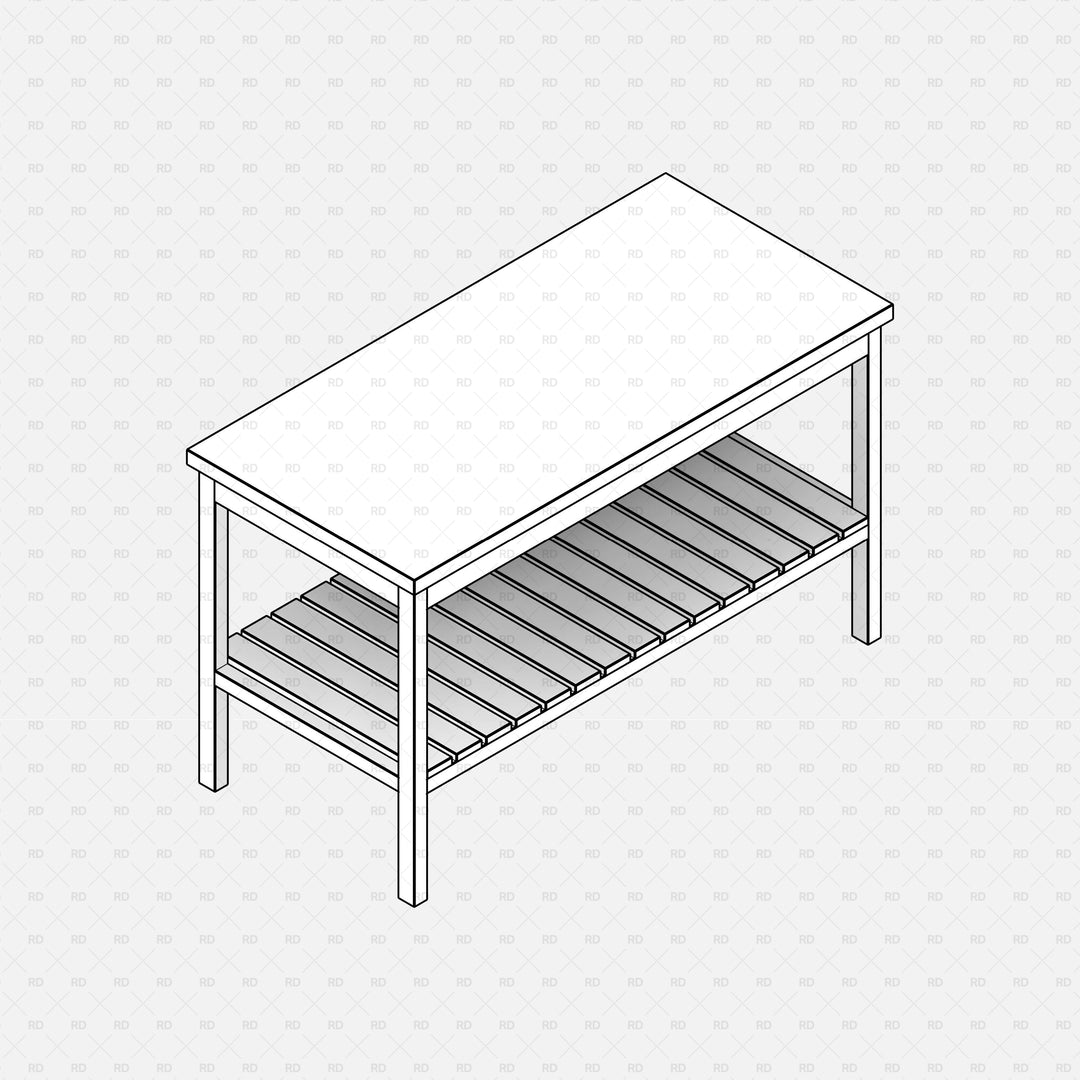 Revit IKEA RÅGRUND Bench | Free Revit Bench