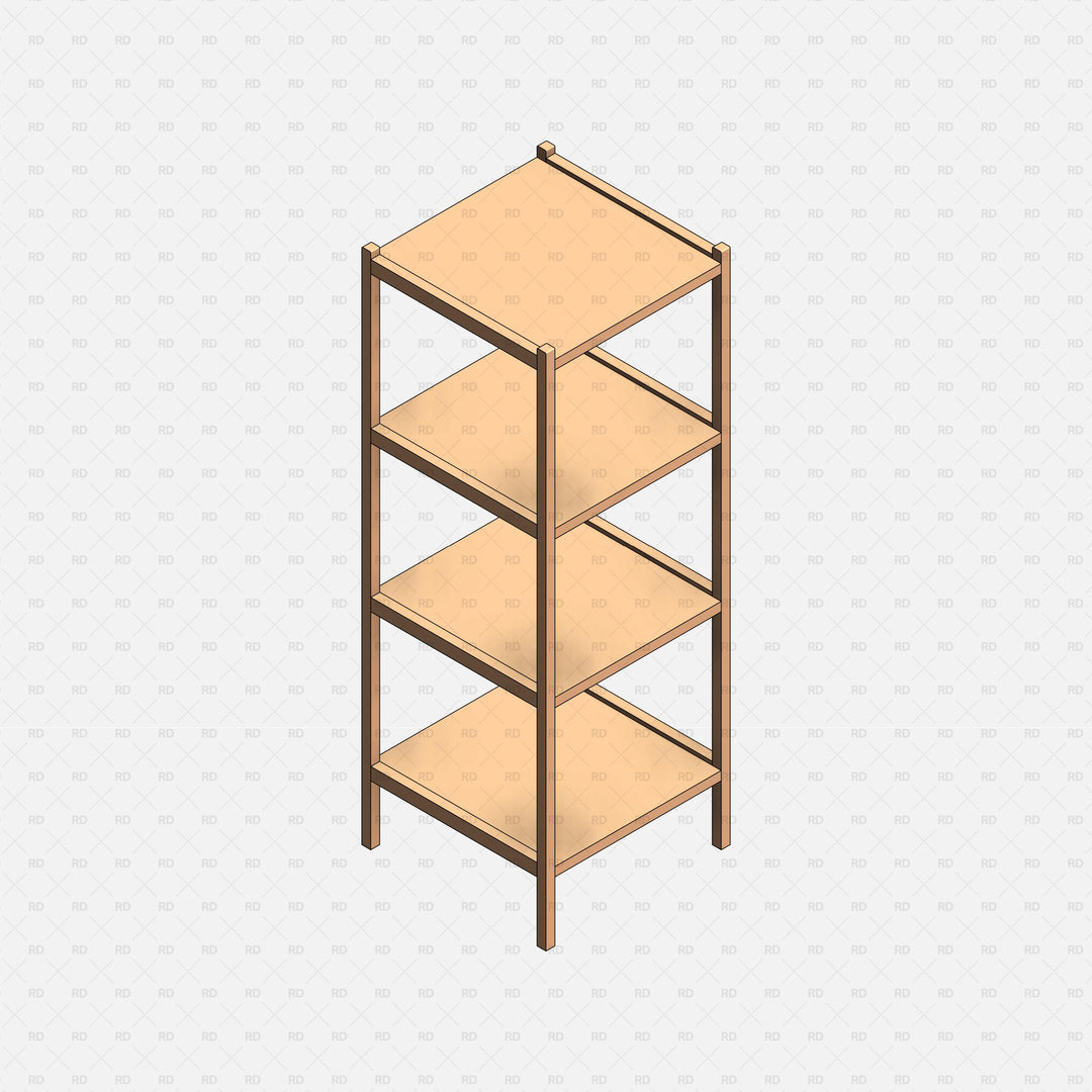 Revit IKEA RÅGRUND Shelving Unit | Free Revit Bathroom Furniture