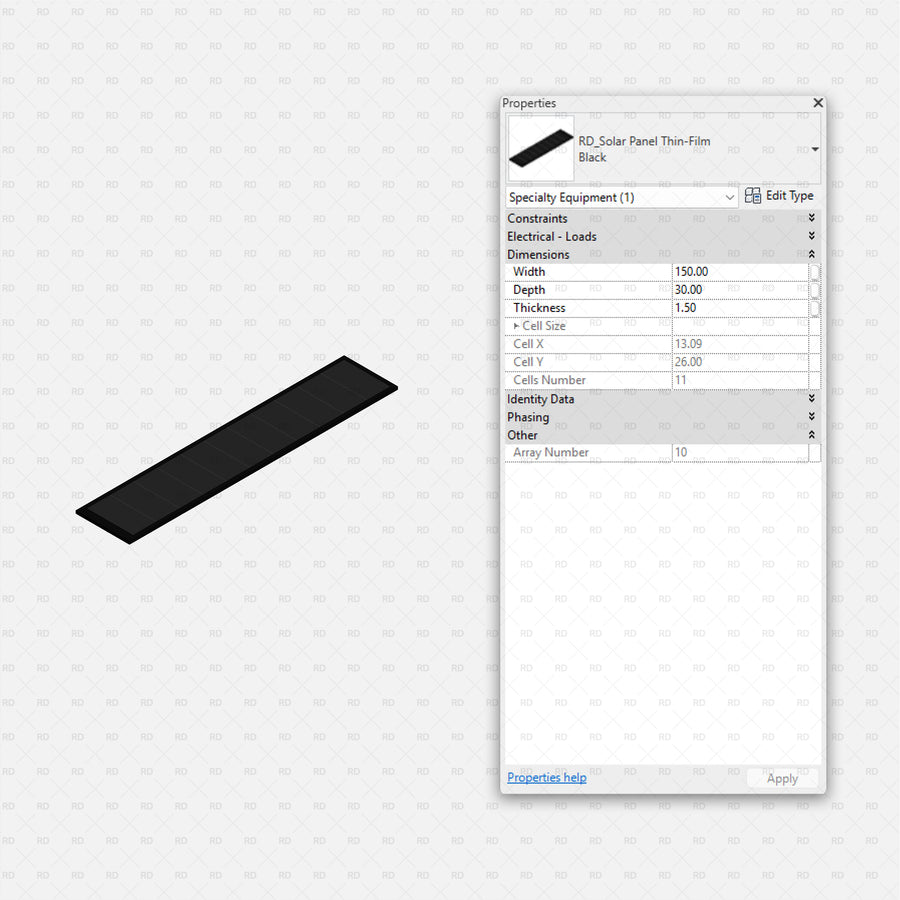 Revit Solar Panels Families | RD Studio