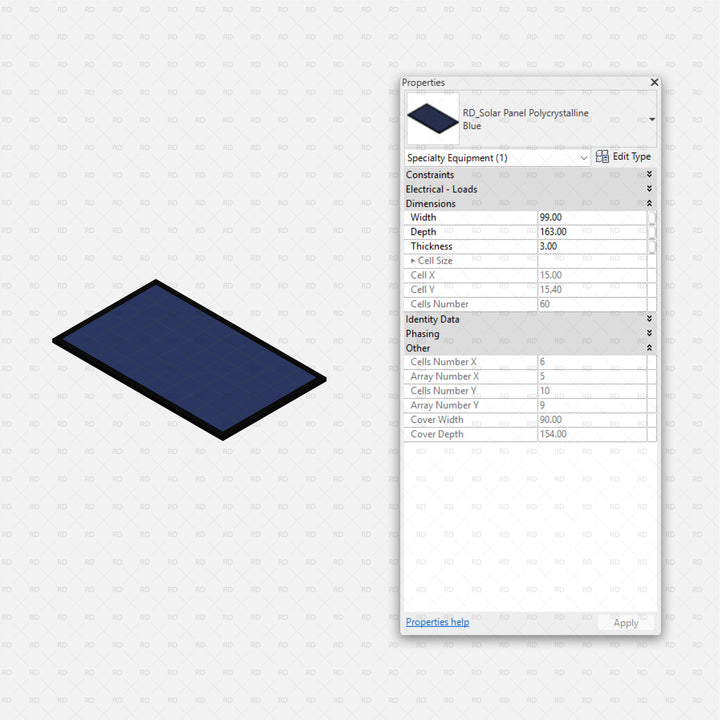 Revit Solar Panels Families | RD Studio