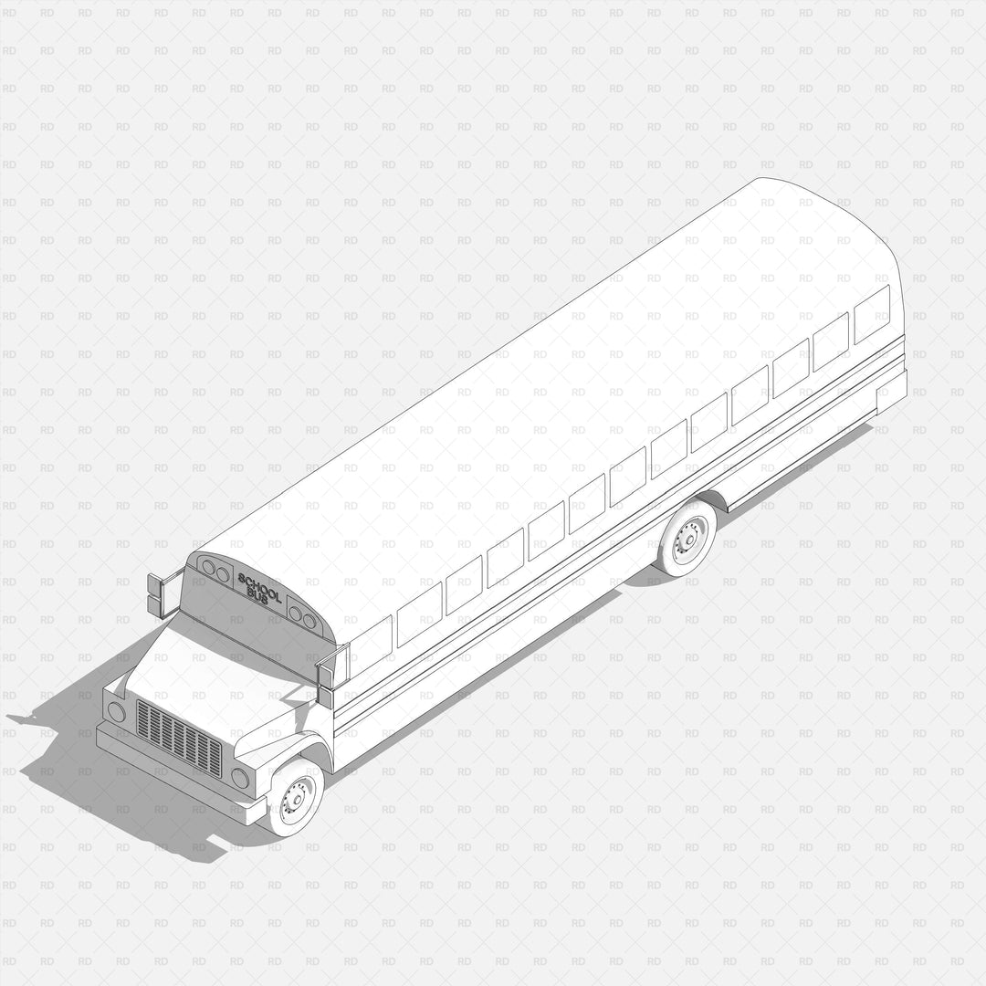 Revit 3D Vehicles | School Bus | Revit Dynamo