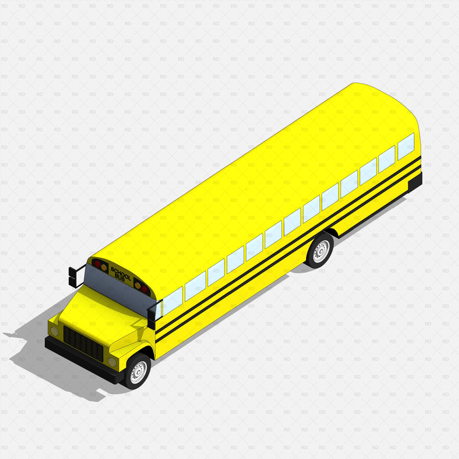 Revit 3D Vehicles | School Bus | Revit Dynamo