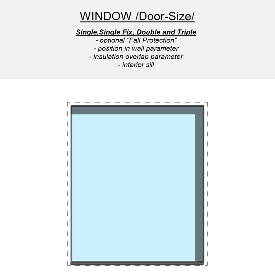 Revit Windows and Doors Families (Metric + Imperial) | RD