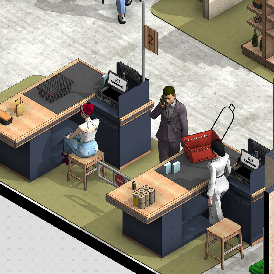 Revit Supermarket and Grocery Store Equipment Families | RD Studio