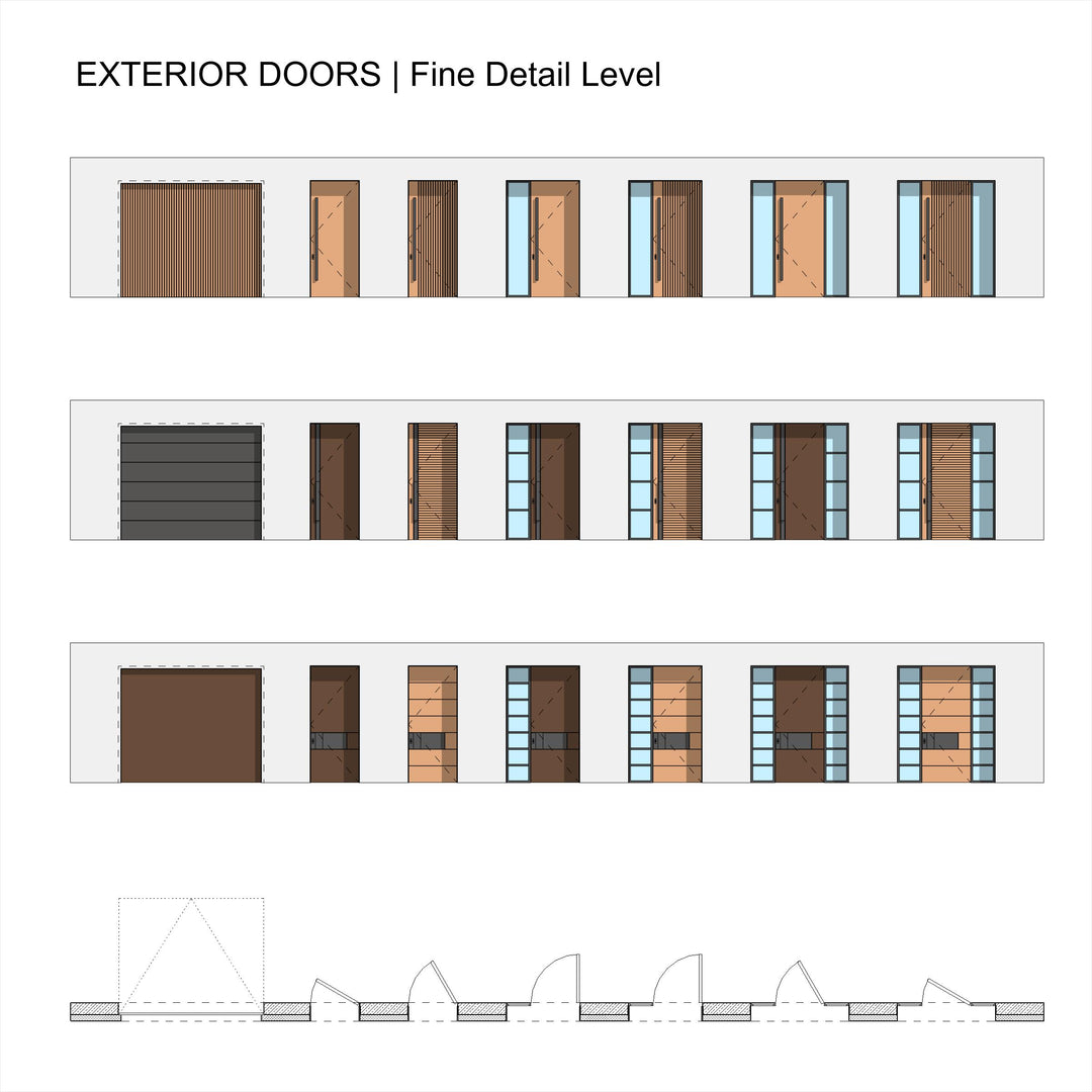 Download Exterior Revit Doors Families (Metric + Imperial) | RD Studio