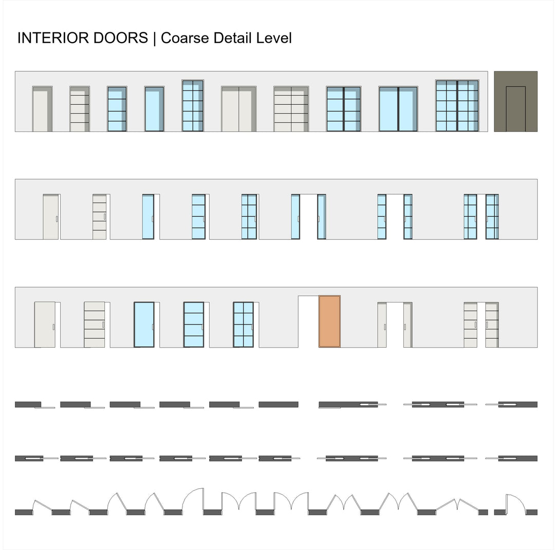 Interior and Exterior Revit Doors Families (Metric + Imperial) | RD