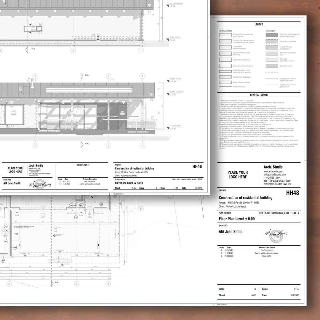 Revit Title Blocks Catalogue (Metric + Imperial) | RD Studio