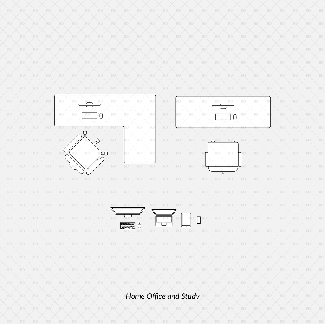 CAD Blocks & Vector Entire House Residential Furniture (155 Blocks ...