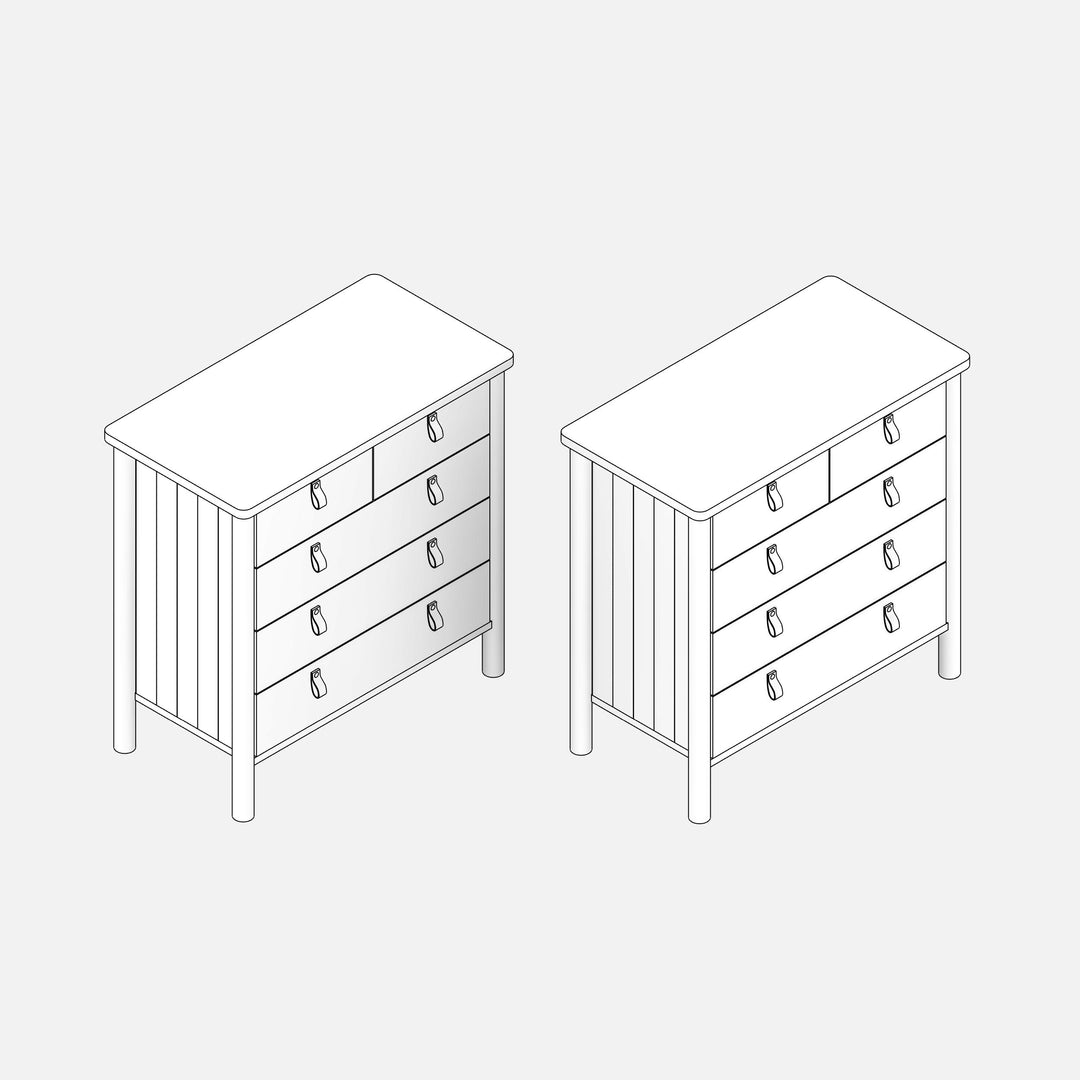 Download FREE IKEA Revit Families | IKEA BJÖRKSNÄS 5-Drawer Chest ...