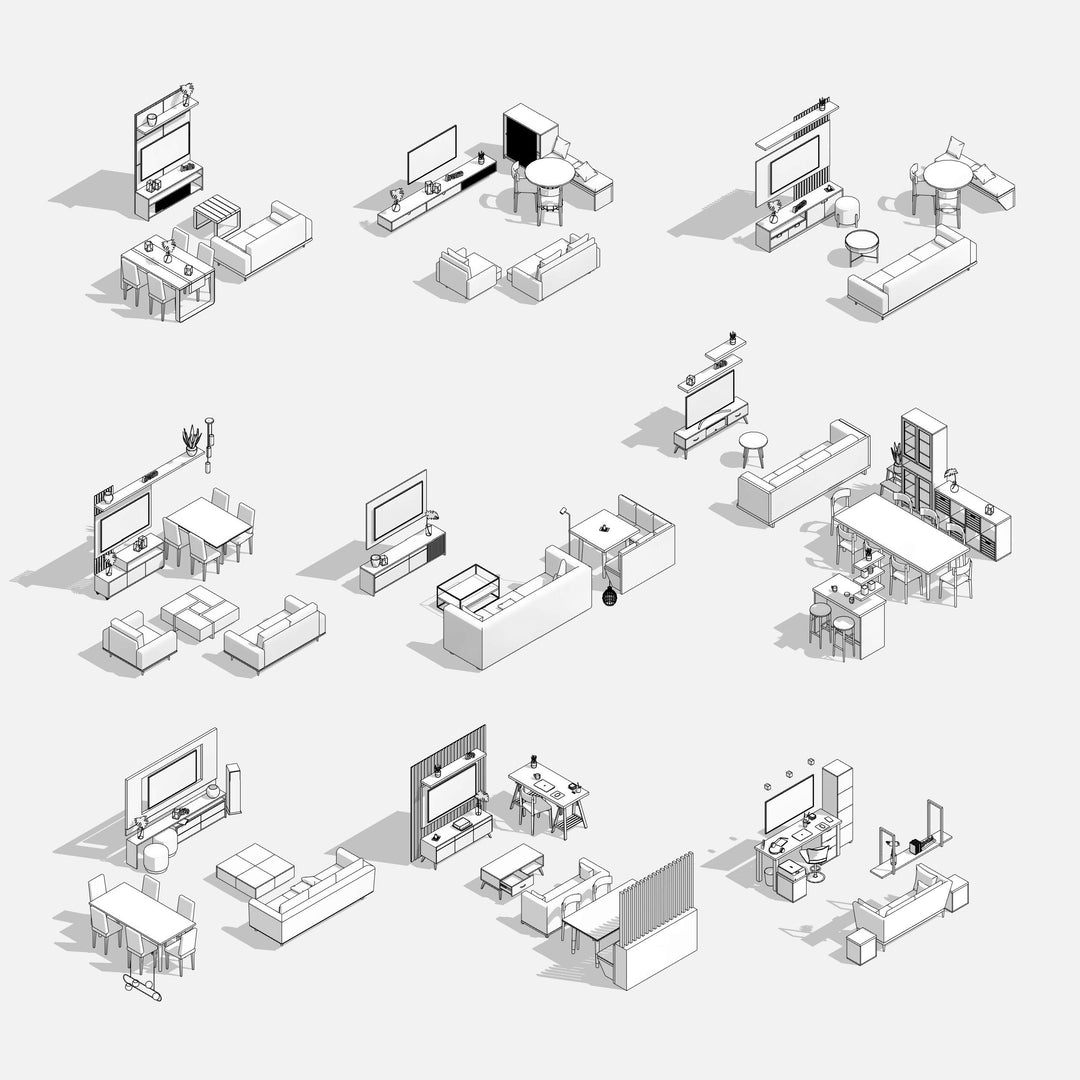 Decor Ideas Revit Families | Download RVT | Revit Dynamo