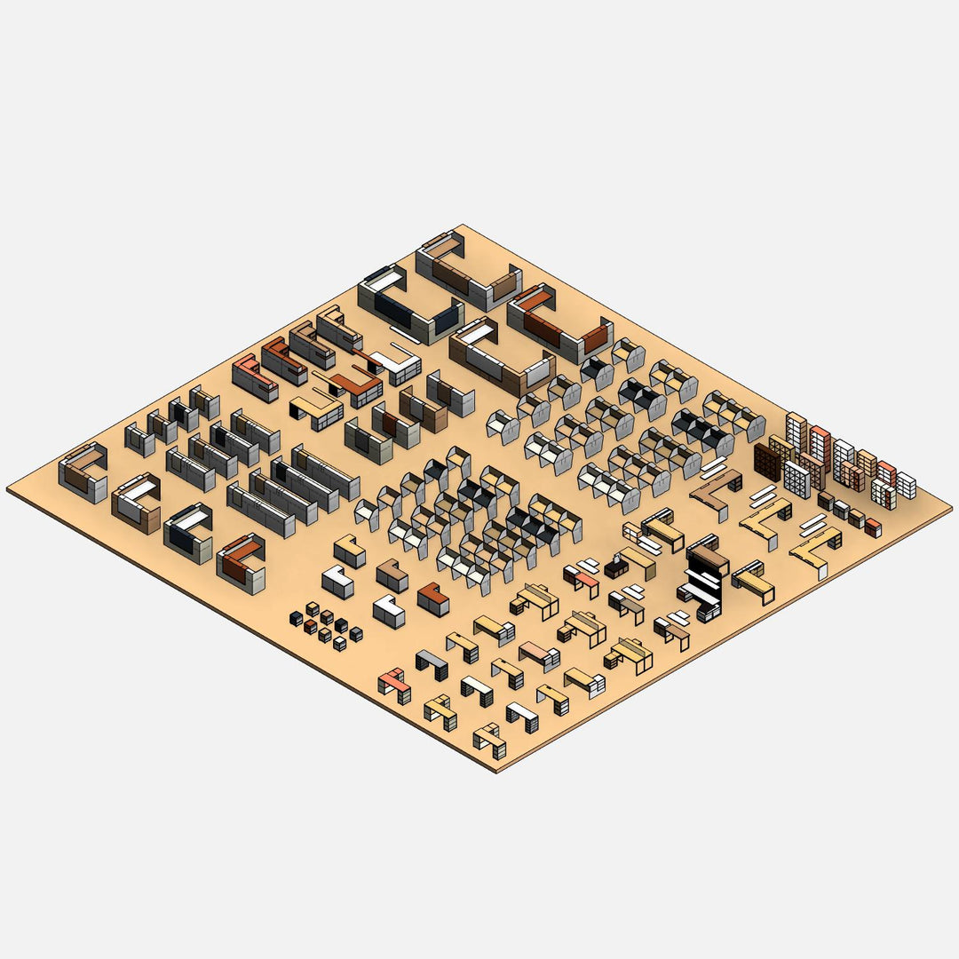 Download Office Furniture Revit Families | RVT | RD Studio