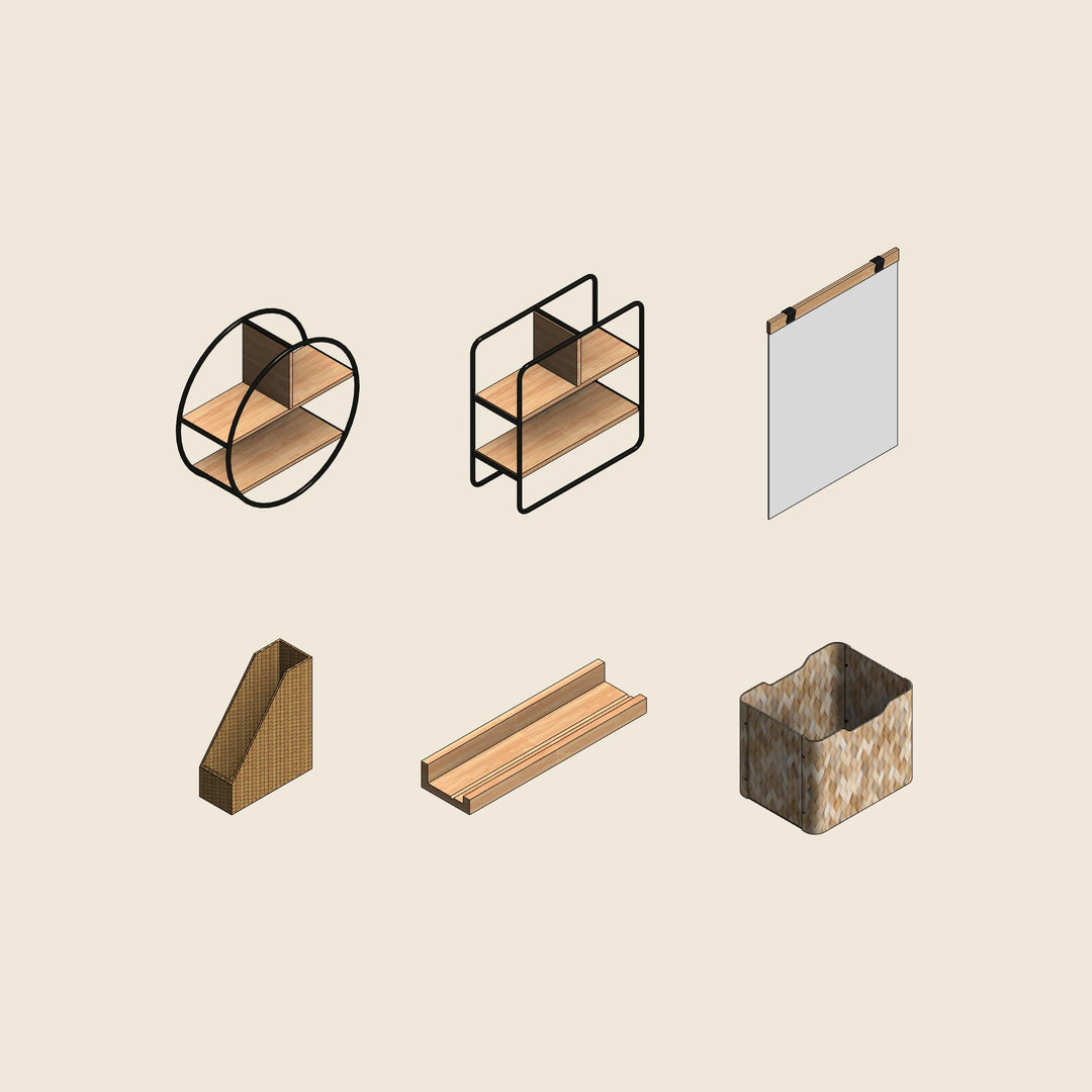 Best Boho Furniture and Objects Families for Revit | RD Studio