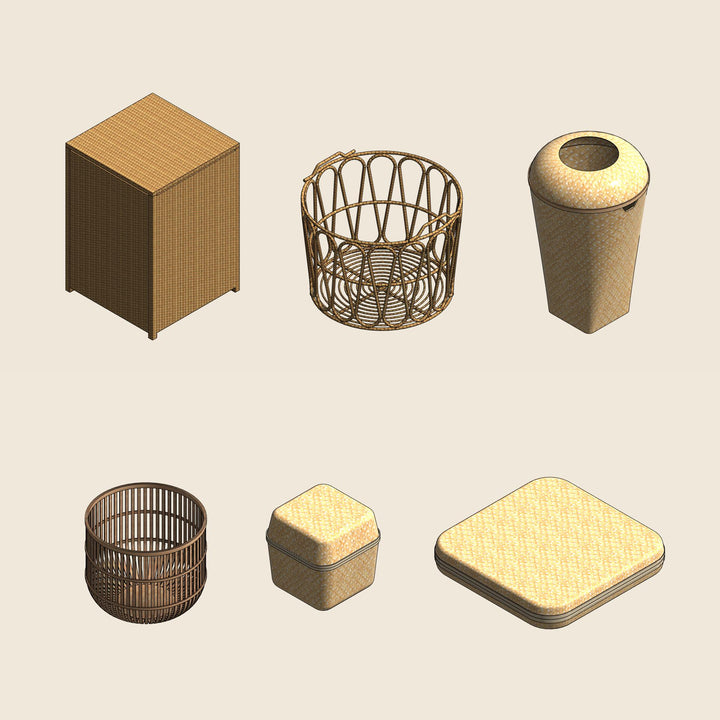 Best Boho Furniture and Objects Families for Revit | RD Studio