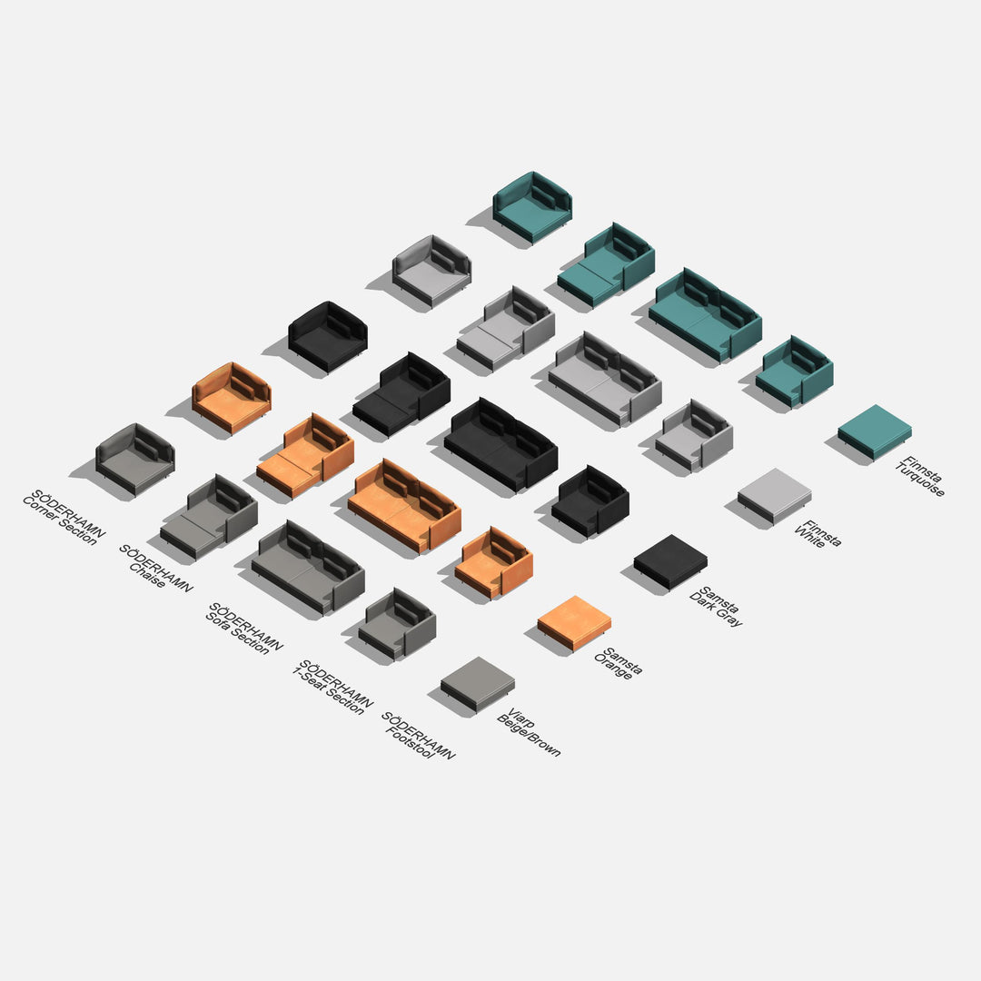 Modular Sofa Families for Revit | RD Studio