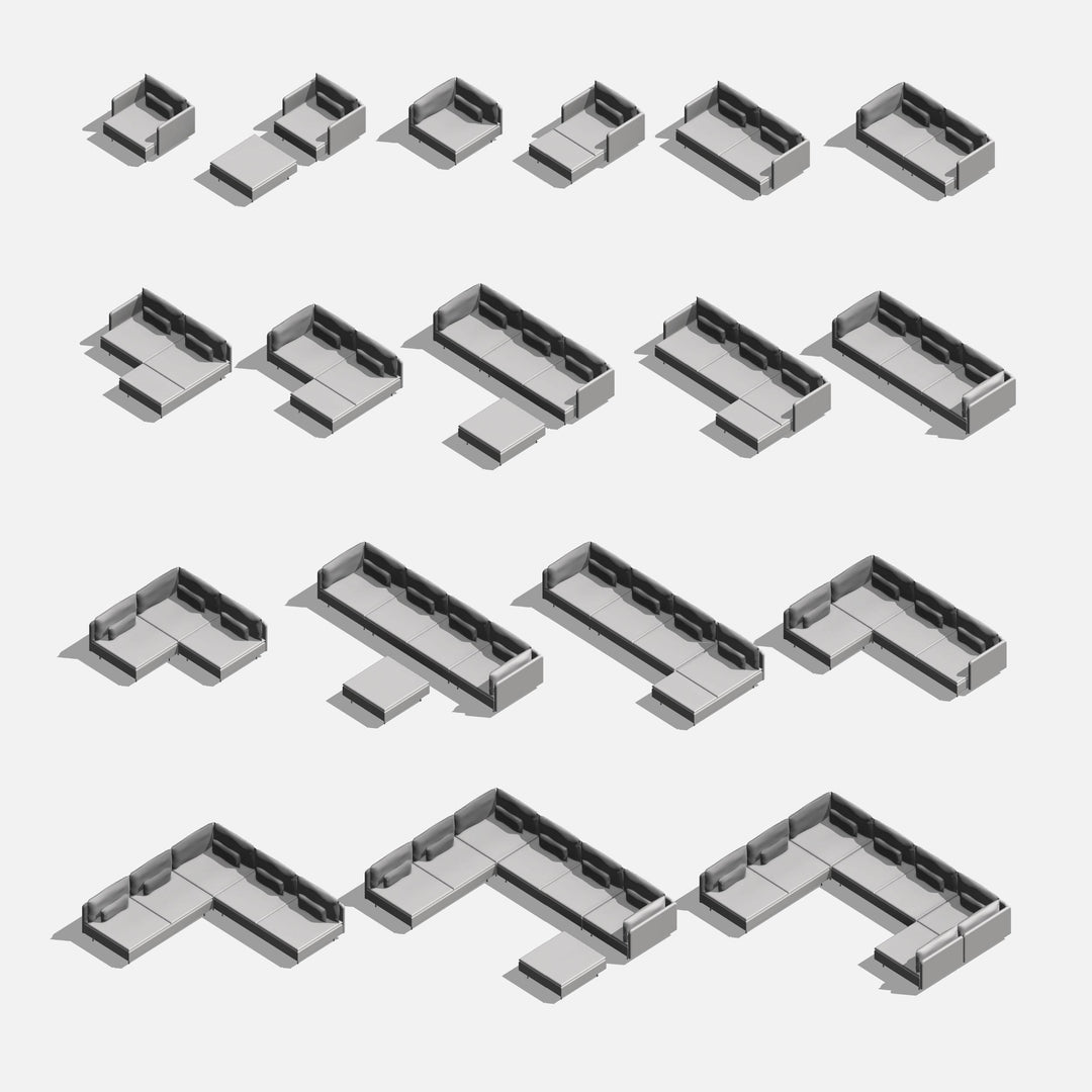 Modular Sofa Families for Revit | RD Studio