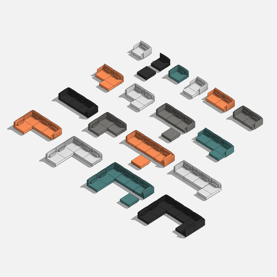 Modular Sofa Families for Revit | RD Studio