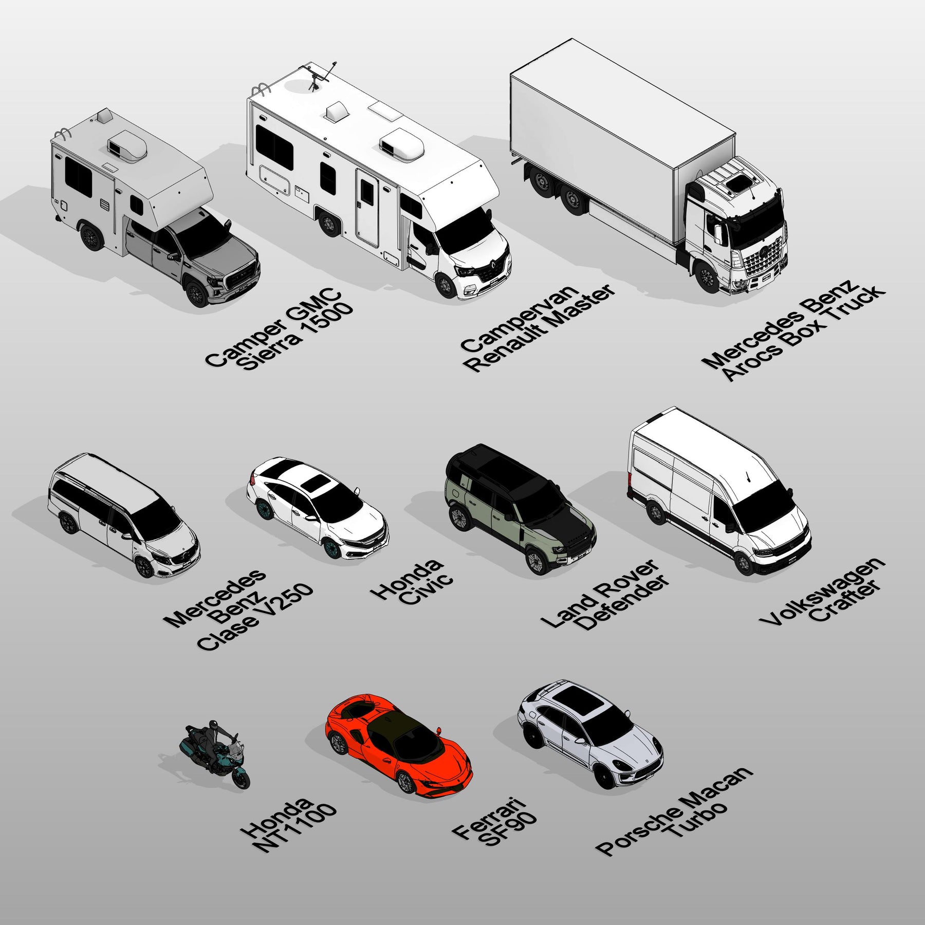 Revit 3D-Fahrzeug: Ferrari SF90 | Laden Sie Car Family | herunter Revit ...