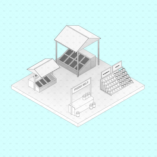 Revit Parametric Market Stalls Families | Download Now | Revit Dynamo