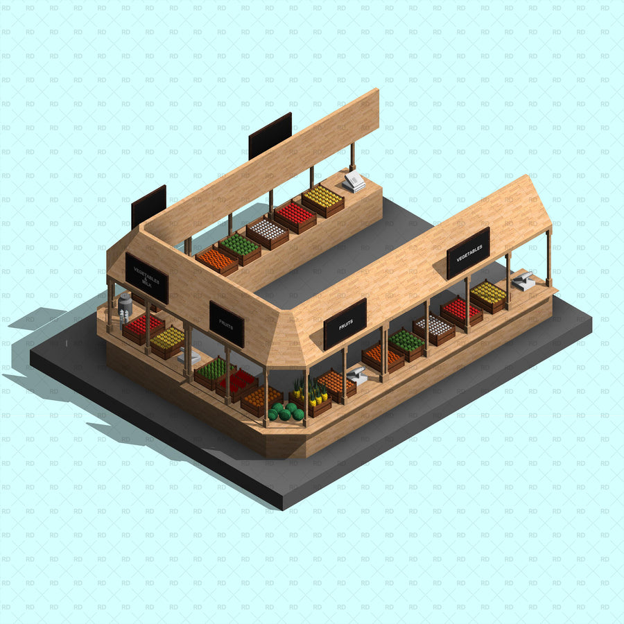 Revit Parametric Market Stalls Families | Download Now | Revit Dynamo