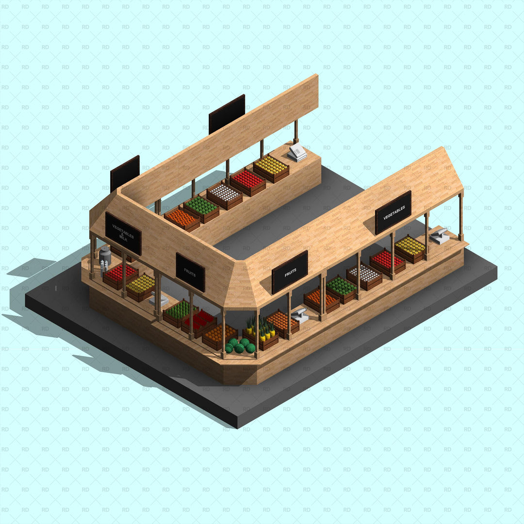 Revit Parametric Market Stalls Families | Download Now | Revit Dynamo