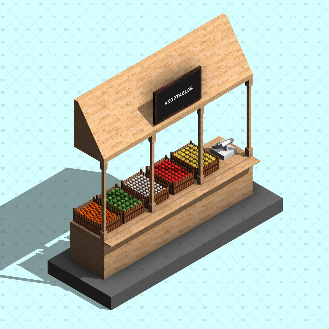 Revit Parametric Market Stalls Families | Download Now | Revit Dynamo