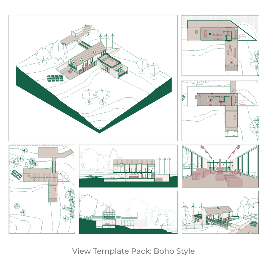Revit View Templates Presentation - Boho Style | RD Studio