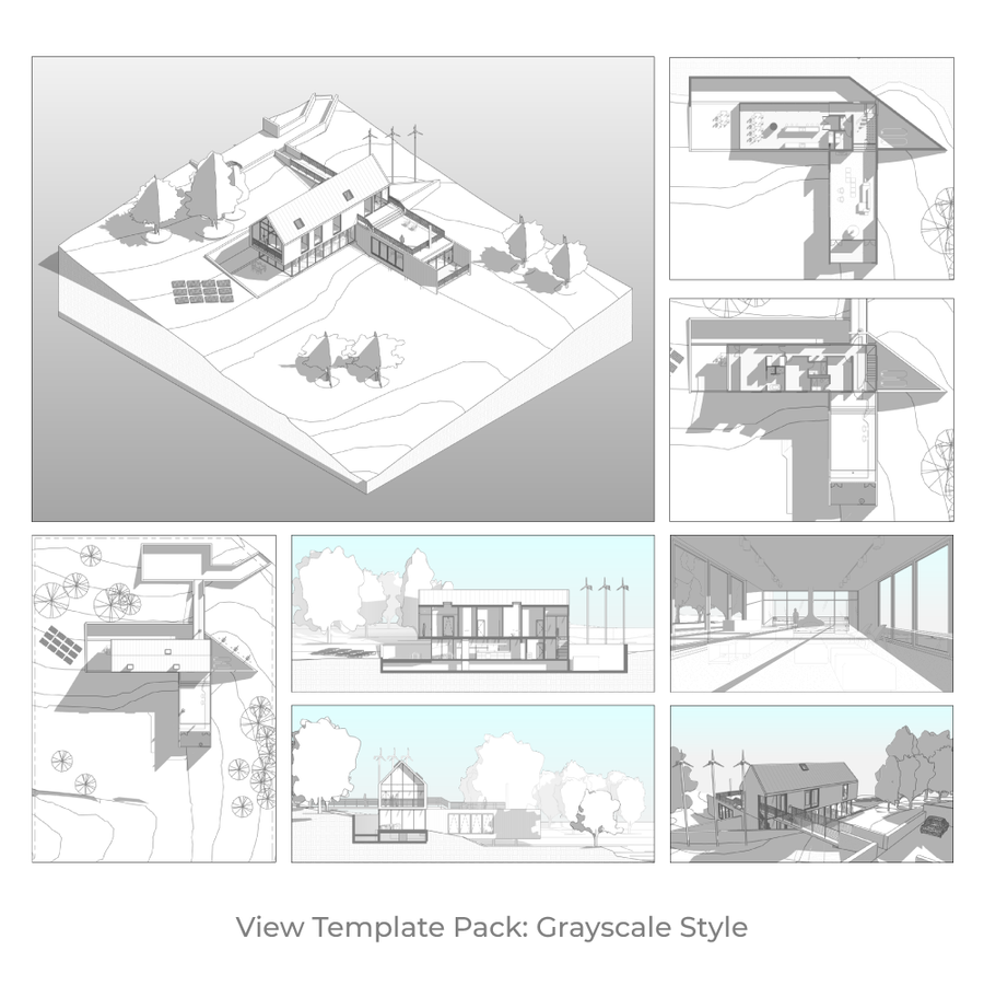 Revit View Templates Presentation - Grayscale | RD Studio