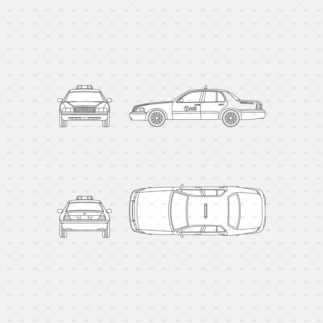 Download Revit 2D Vehicles (40 Figures) | RD Studio